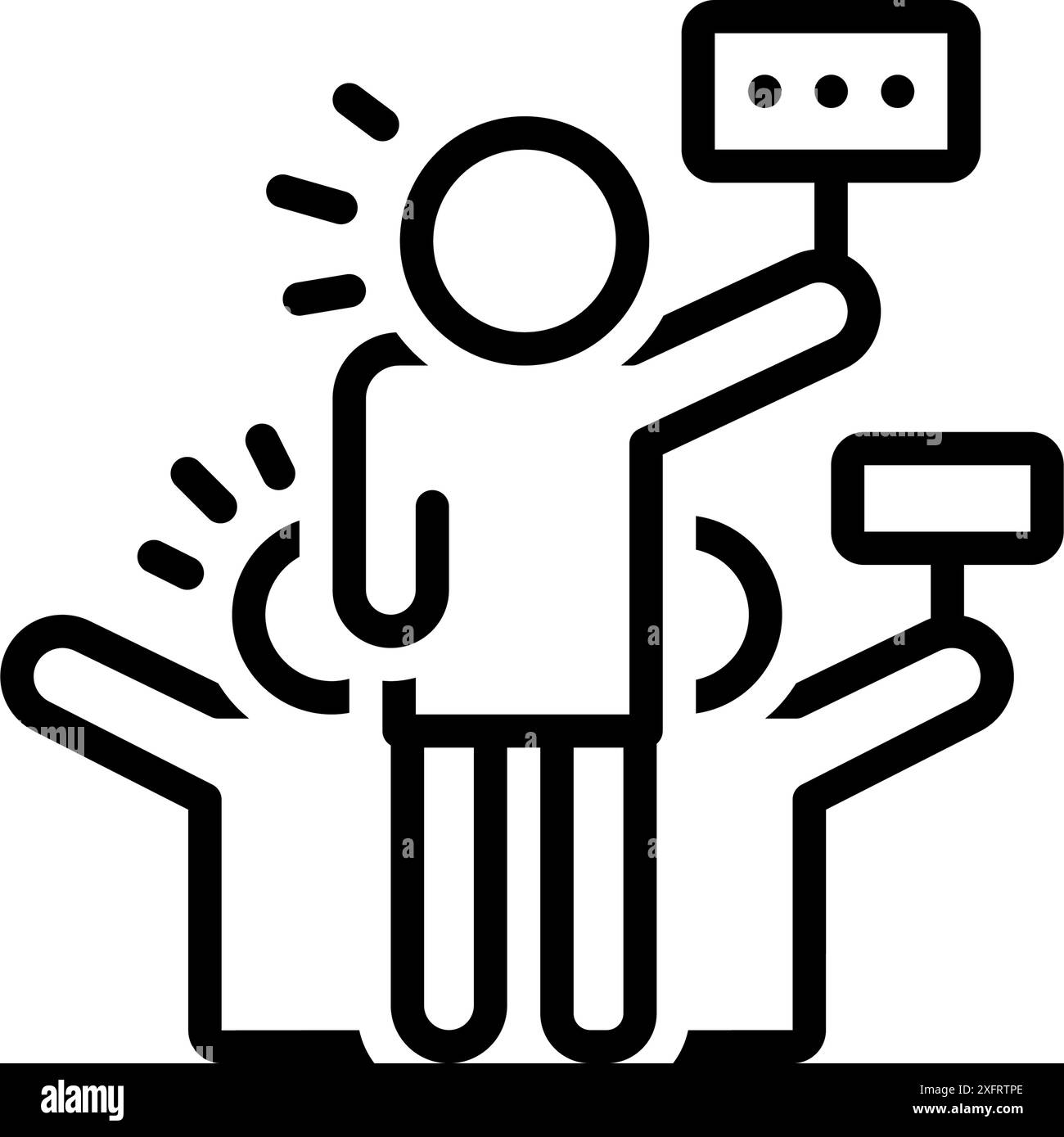 Icon for rally,strike Stock Vector Image & Art - Alamy