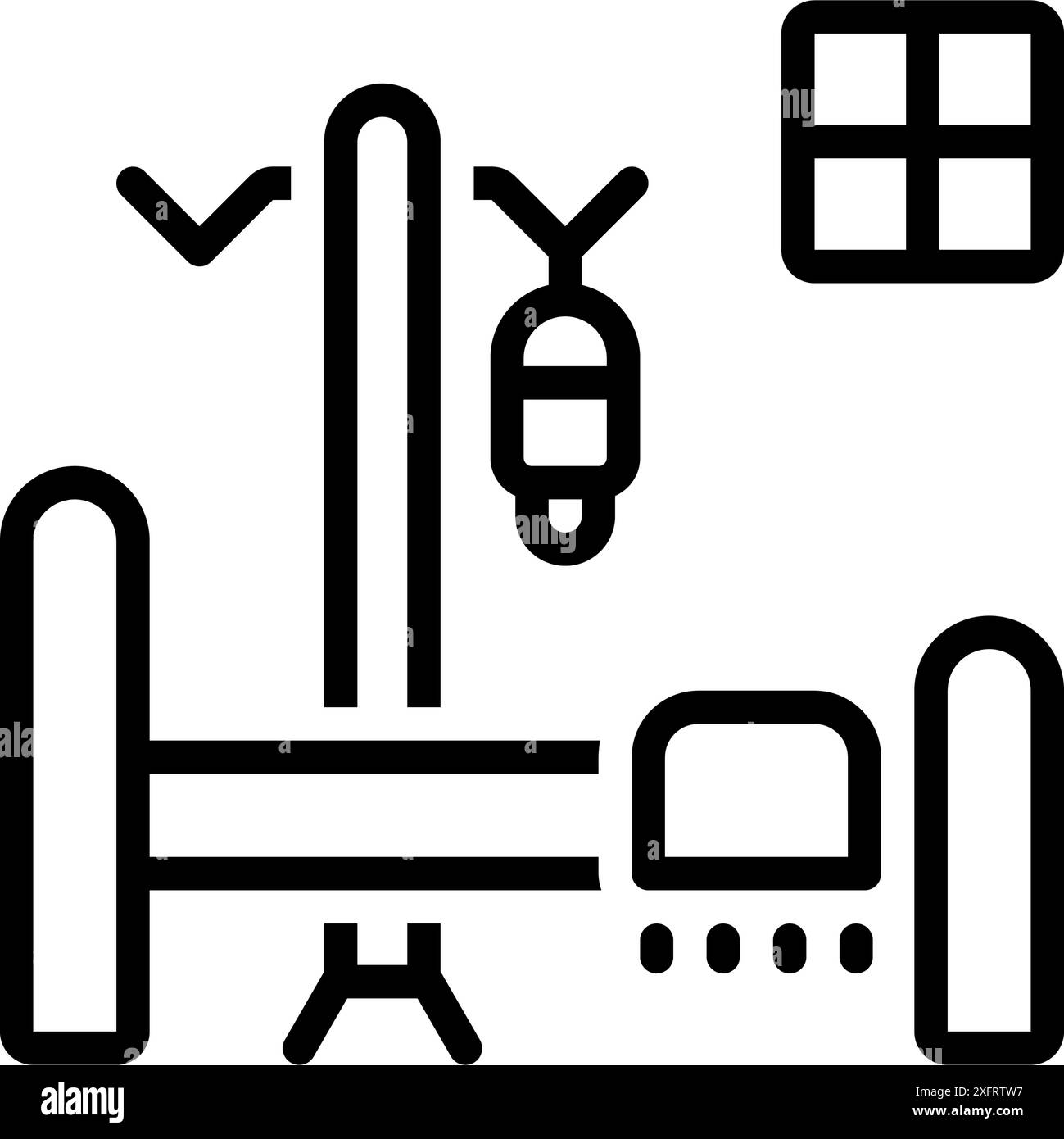 Hospital ward symbol Black and White Stock Photos & Images - Alamy