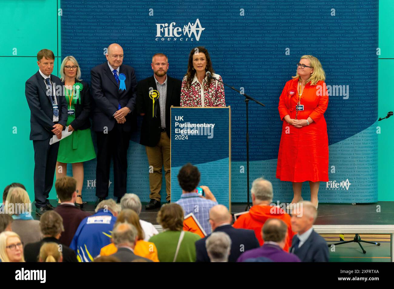 Glenrothes, Scotland. 5th July 2024. UK Election: Re-elected Wendy ...