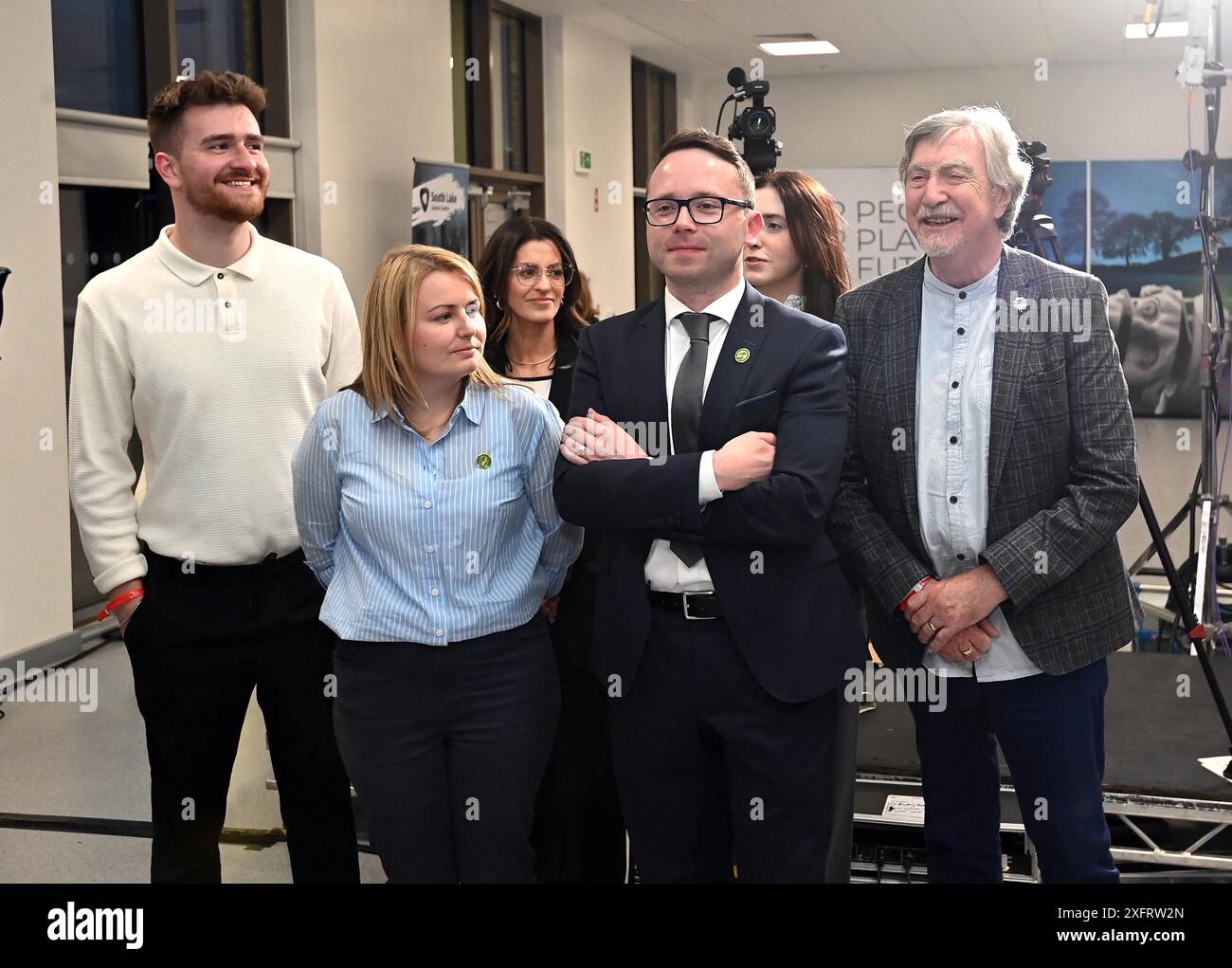 Sinn Fein candidate Daire Hughes after winning the Newry & Armagh ...