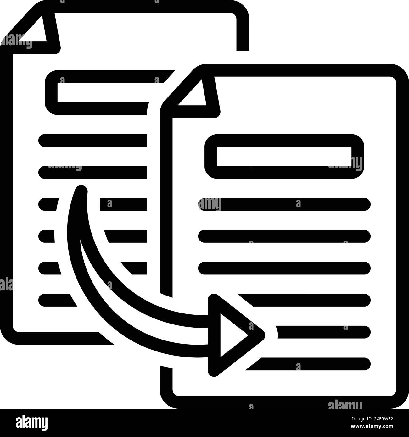 Document duplicate vector vectors Black and White Stock Photos & Images - Alamy