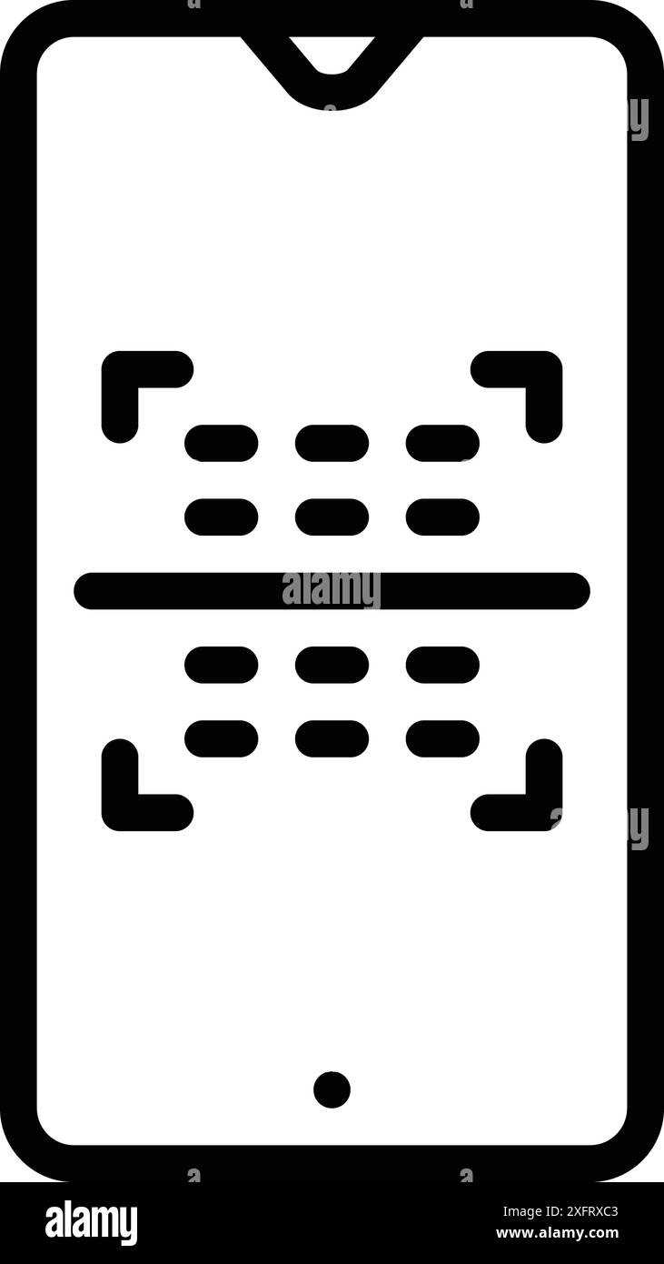 Icon for scanned,code Stock Vector Image & Art - Alamy