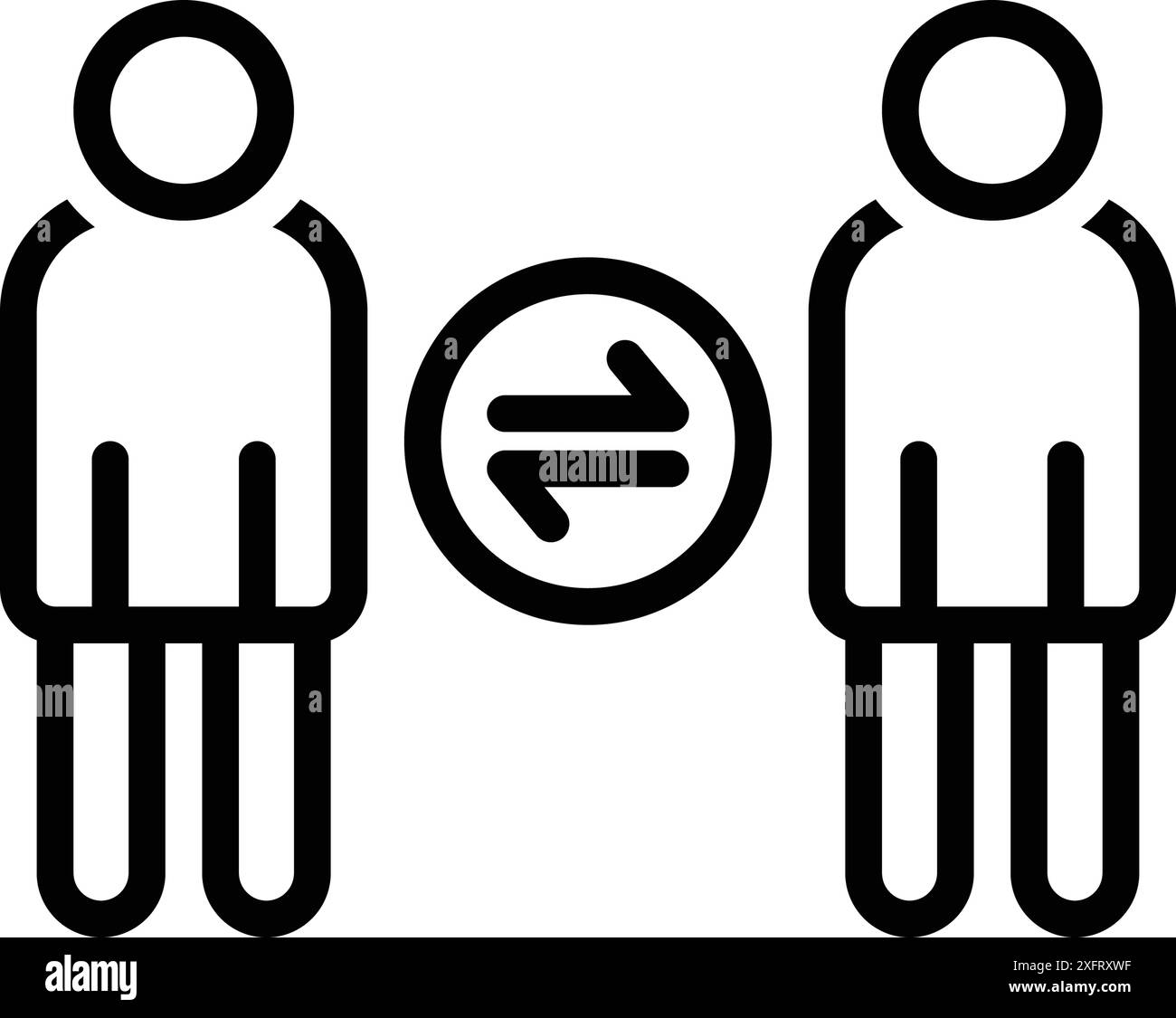 Peer to peer logo Stock Vector Images - Alamy