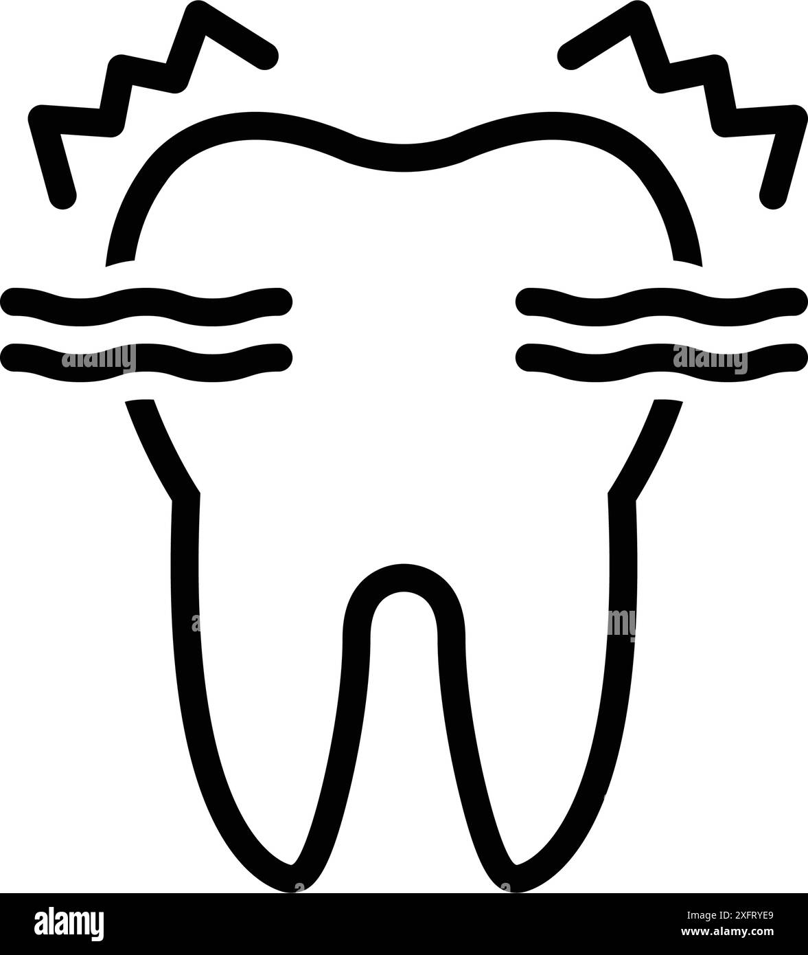 Icon for sensitive,teeth Stock Vector Image & Art - Alamy