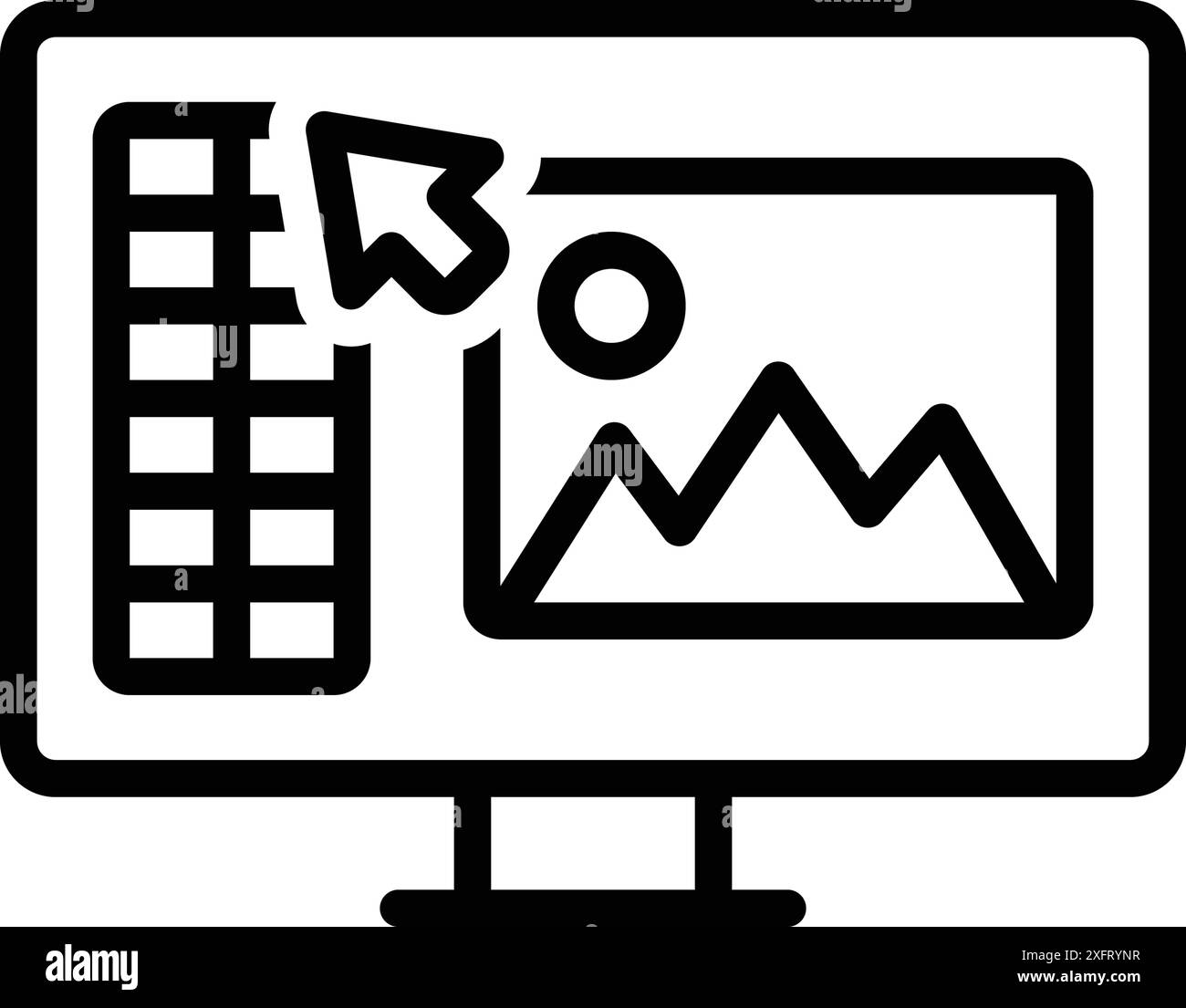 Image editing vector vectors Black and White Stock Photos & Images - Alamy