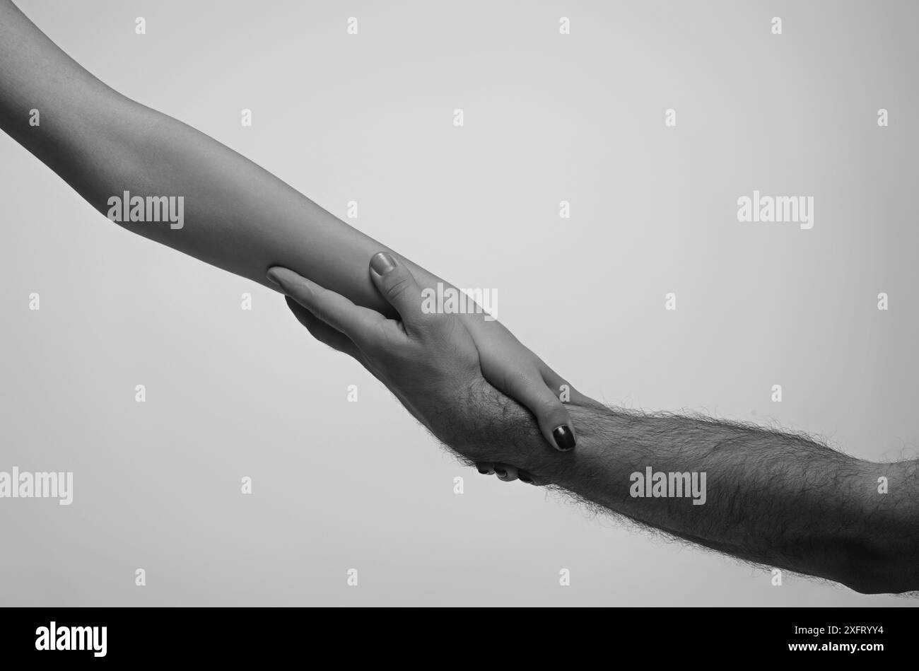 Giving a help Black and White Stock Photos & Images - Alamy
