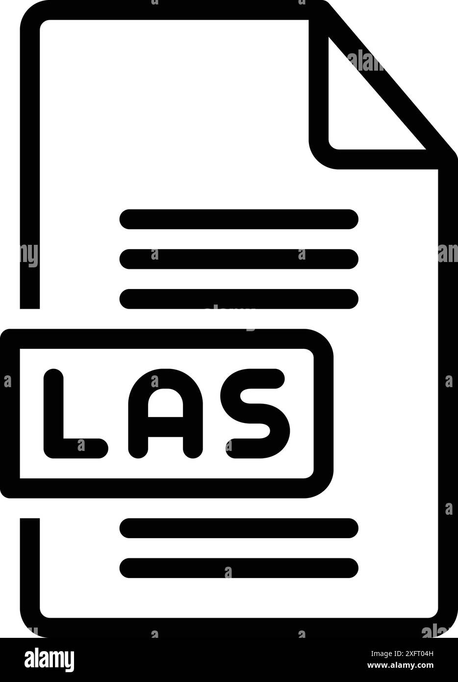 Icon for las,file Stock Vector Image & Art - Alamy