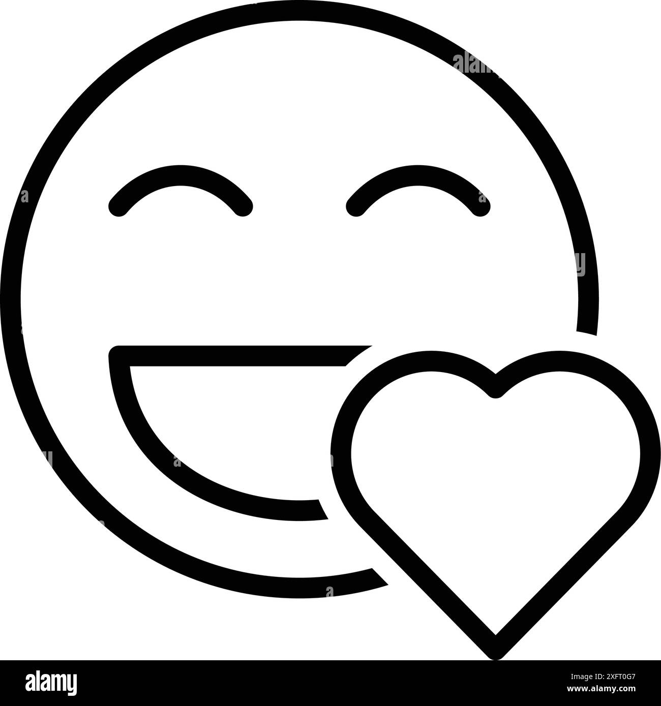 Heart emoji Black and White Stock Photos & Images - Alamy