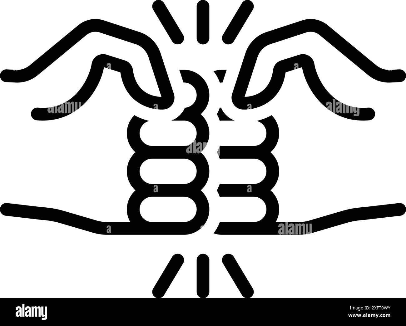 Confrontation symbol Black and White Stock Photos & Images - Alamy