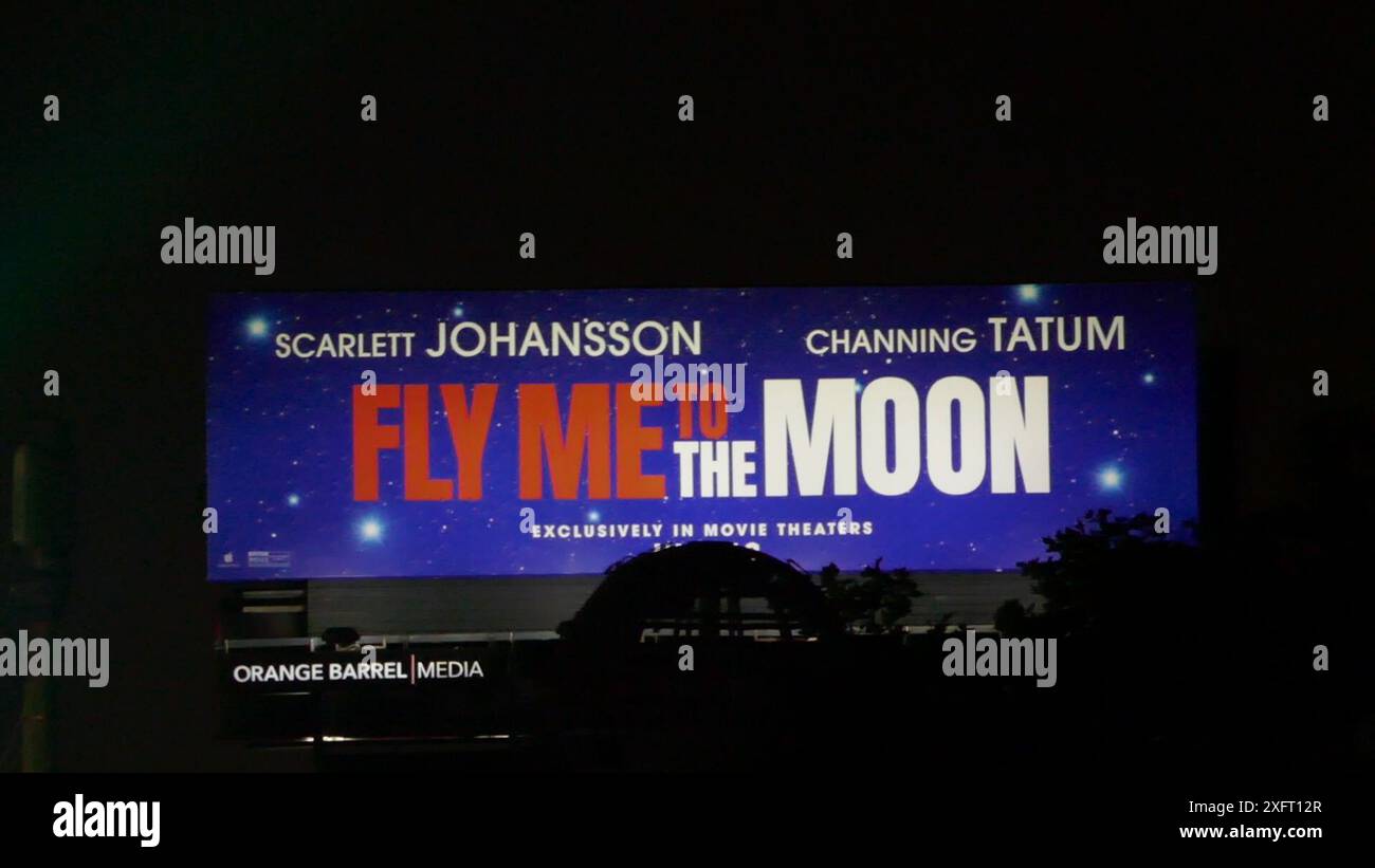 Los Angeles, California, USA 3rdJuly 2024 Fly Me To The Moon Billboard ...