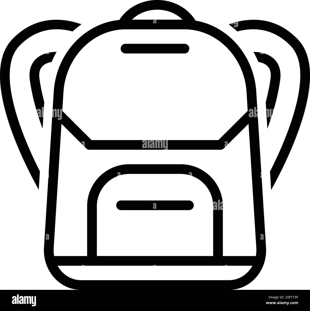 Backpack shape Black and White Stock Photos & Images - Alamy
