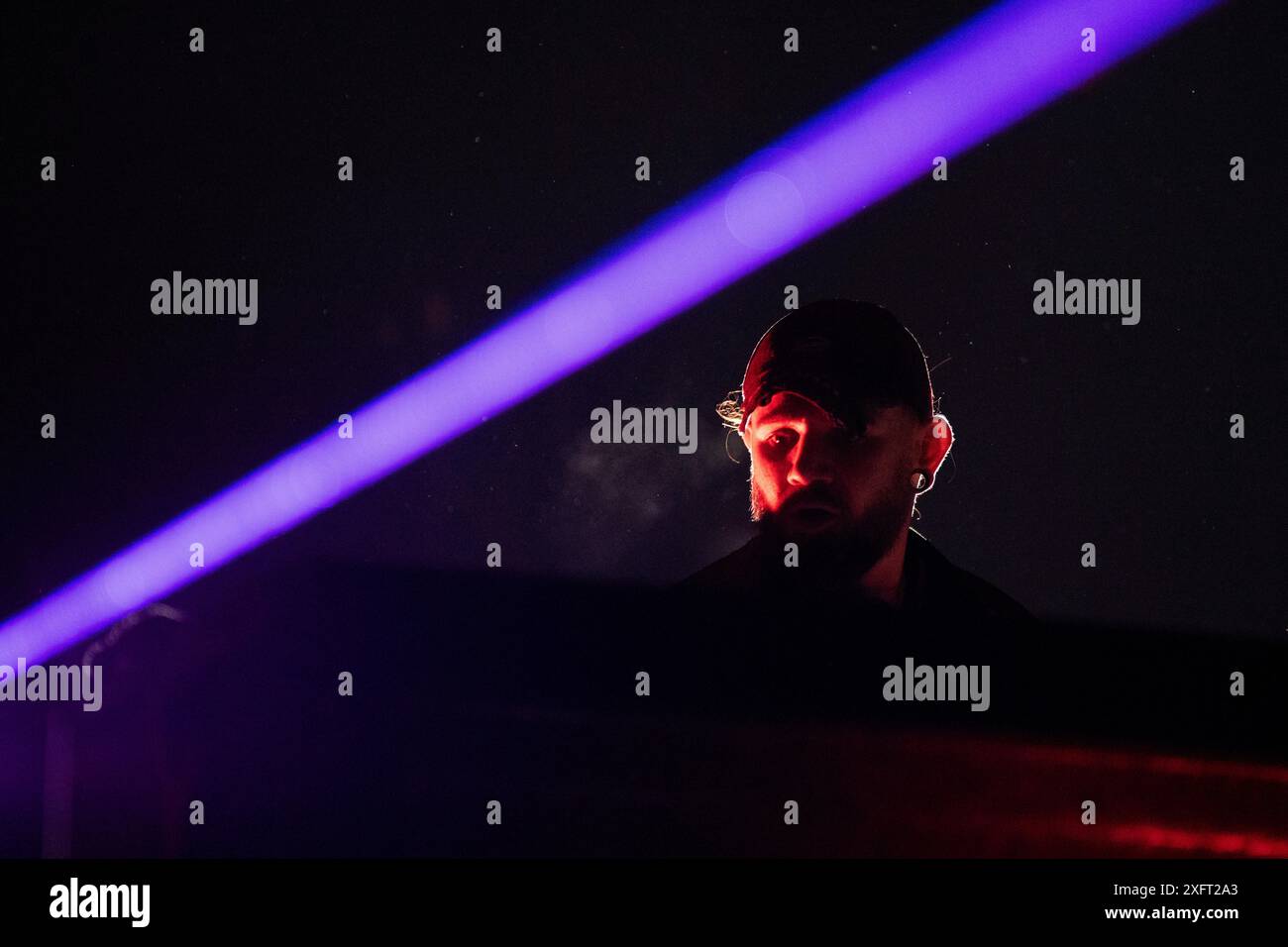 American artist Skrillex preforms at Orange Scene at Roskilde Festival ...