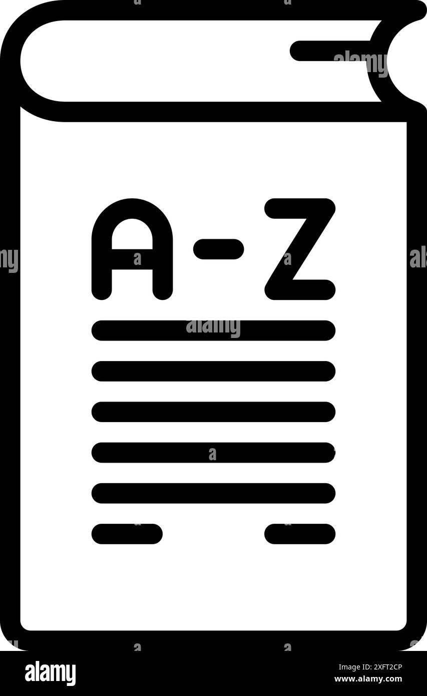 Icon for vocabulary,terminology Stock Vector Image & Art - Alamy