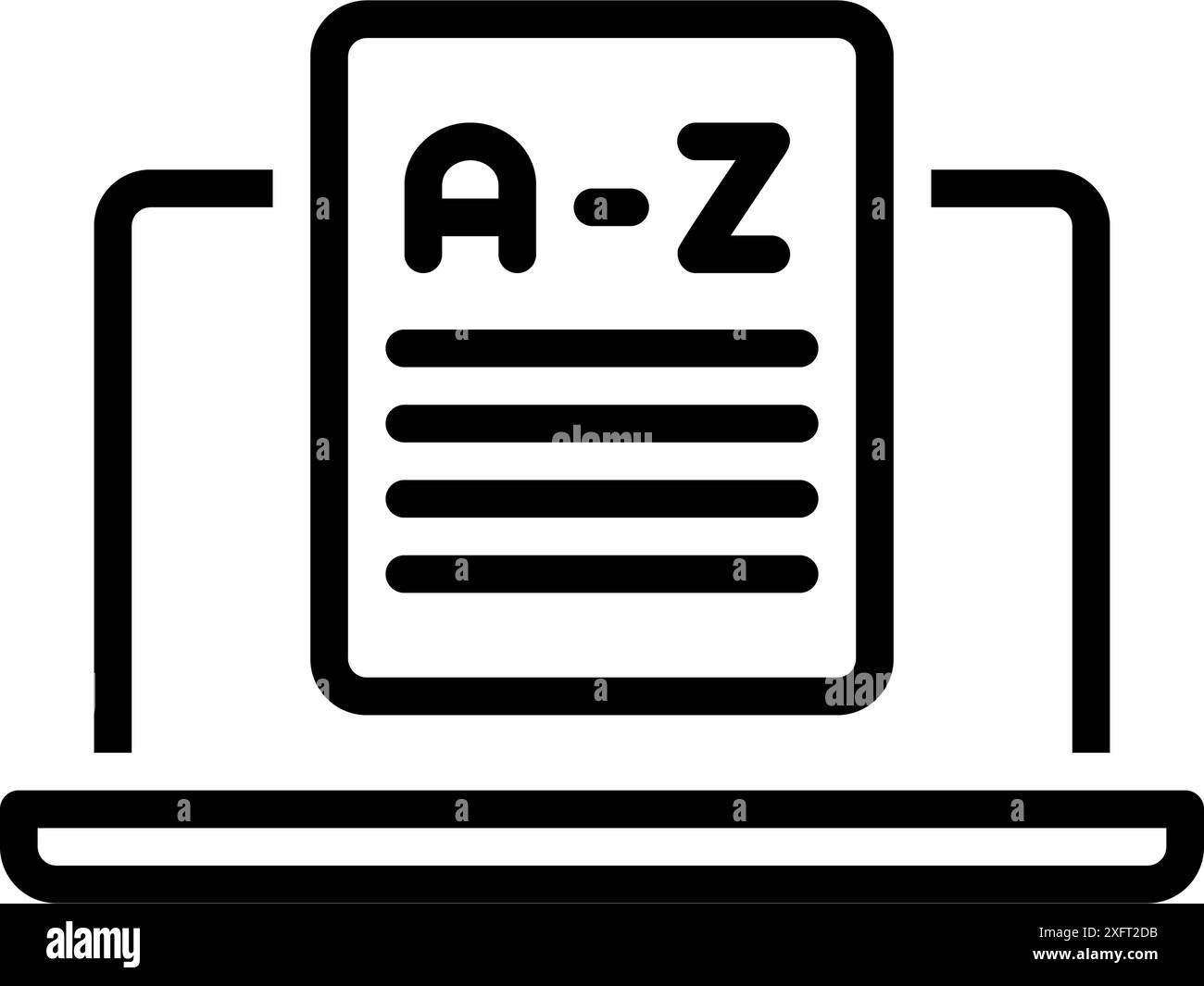 Icon for vocabulary,terminology Stock Vector Image & Art - Alamy