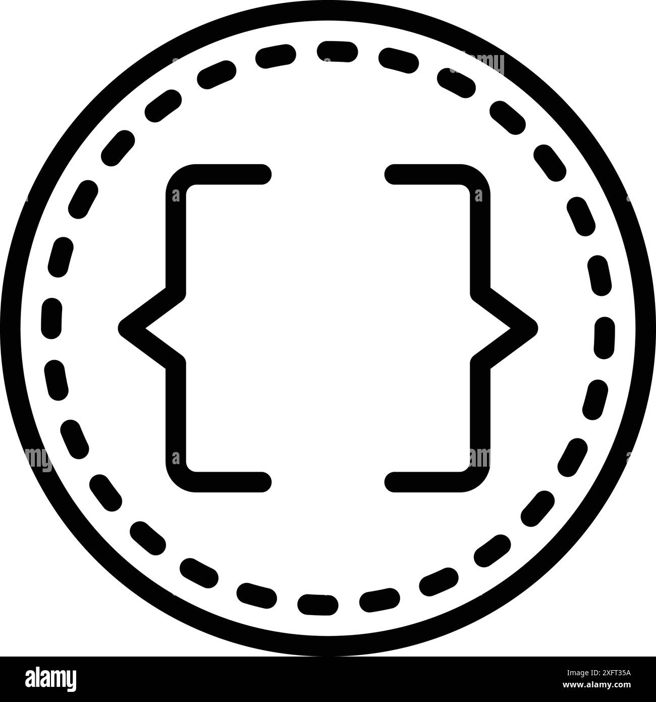 Bracket frame silhouette Stock Vector Images - Alamy