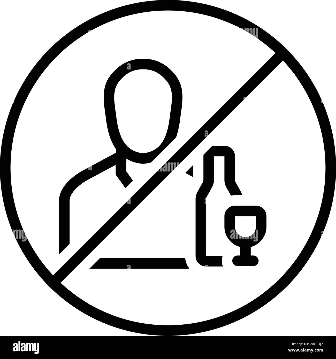 Avoiding alcohol Stock Vector Images - Alamy