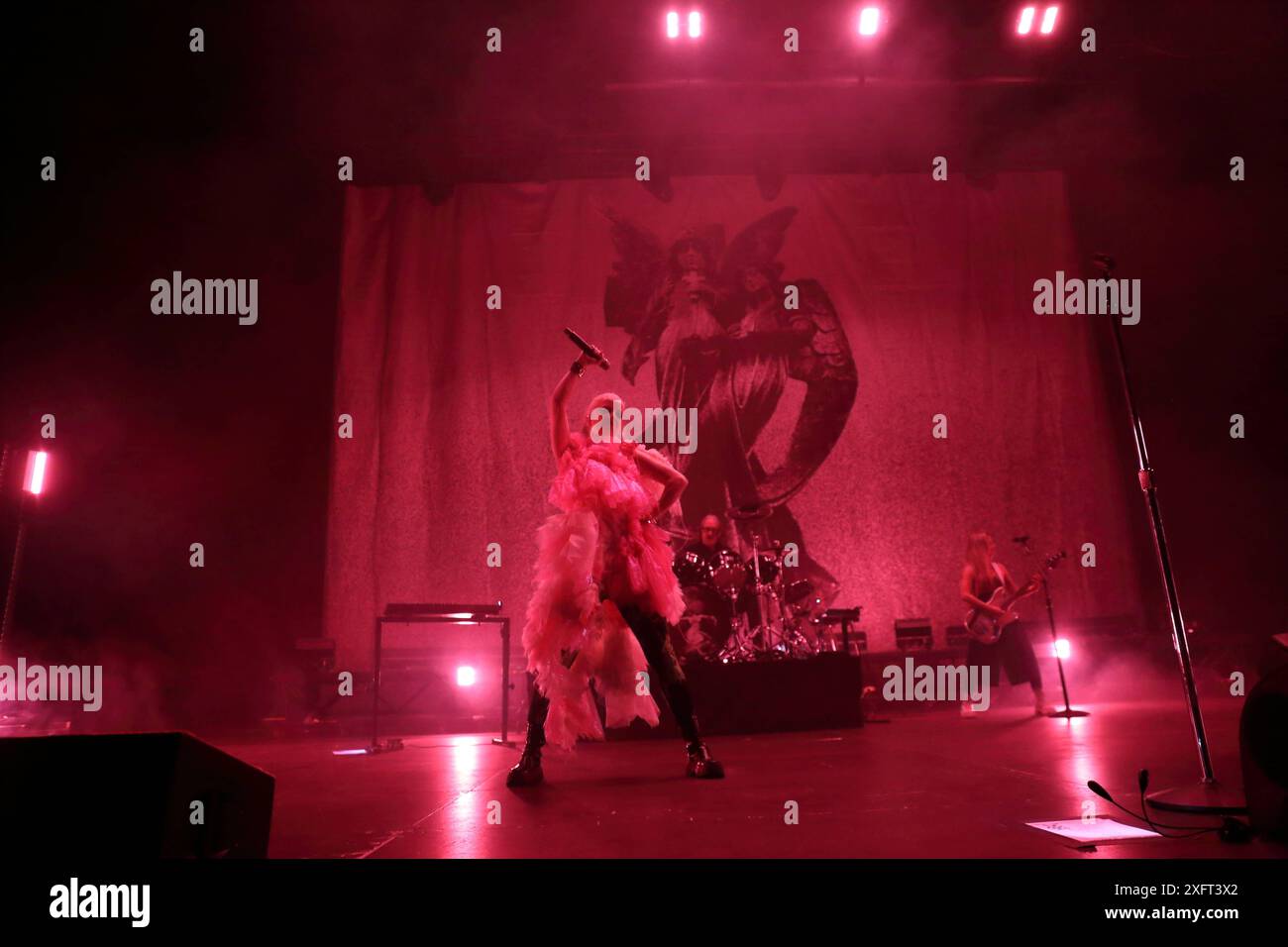 Shirley Manson von der Band Garbage bei einem Konzert in der Uber Eats ...