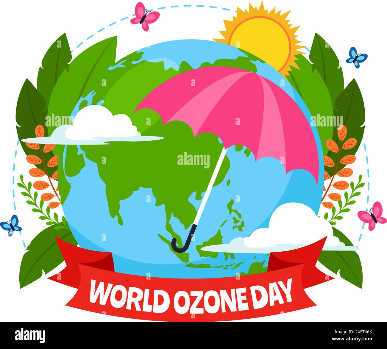 World Ozone Day Vector Illustration on September 16 To Raise Public ...
