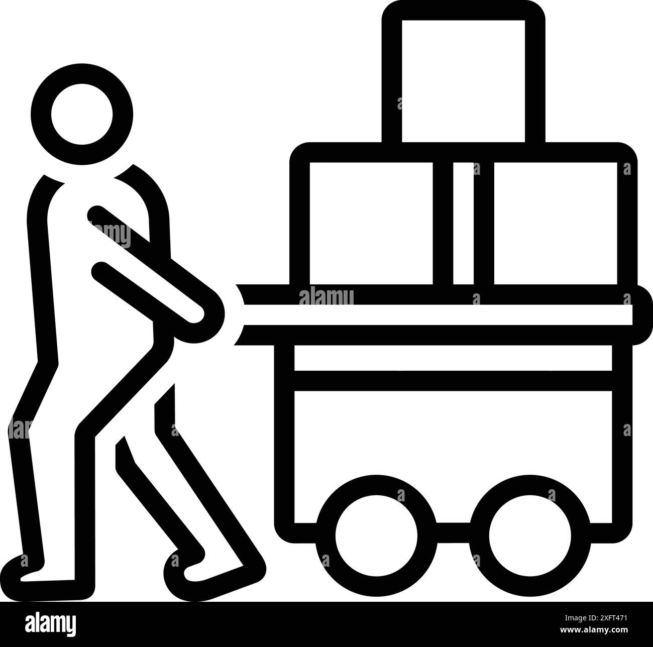 Pull cargo Stock Vector Images - Alamy