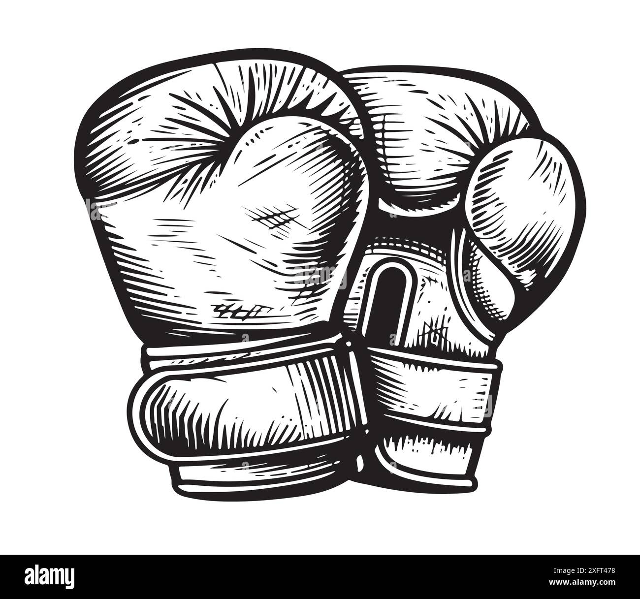 Boxing gloves sign, vector Boxing gloves, sketch boxing gloves. Boxing ...