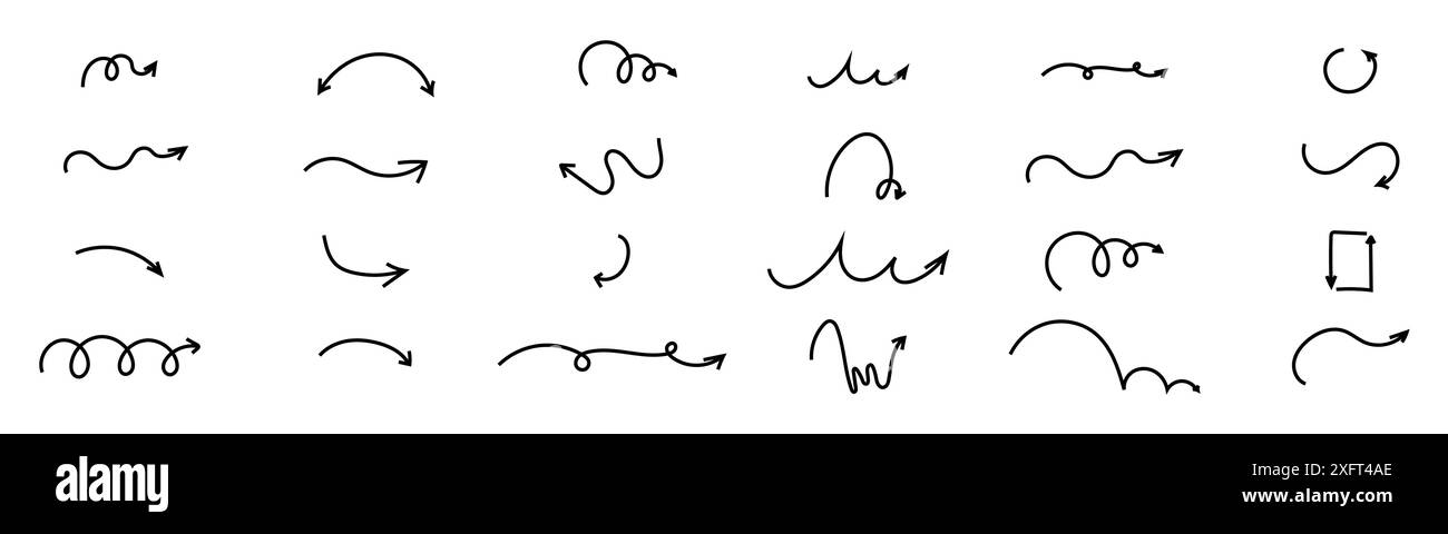 Squiggly arrow hi-res stock photography and images - Alamy