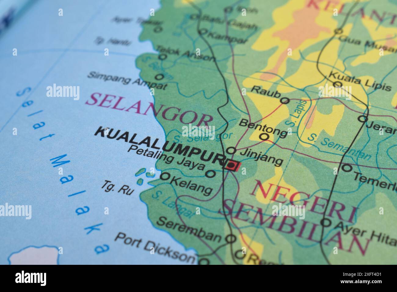 Malaysia city map hi-res stock photography and images - Alamy