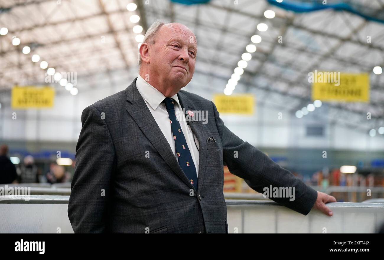 Jim Allister taking to the media at Meadowbank Sports Arena ...