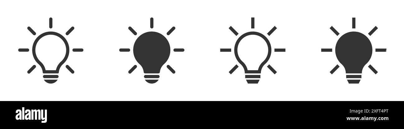 Light bulb icon. Vector illustration Stock Vector Image & Art - Alamy