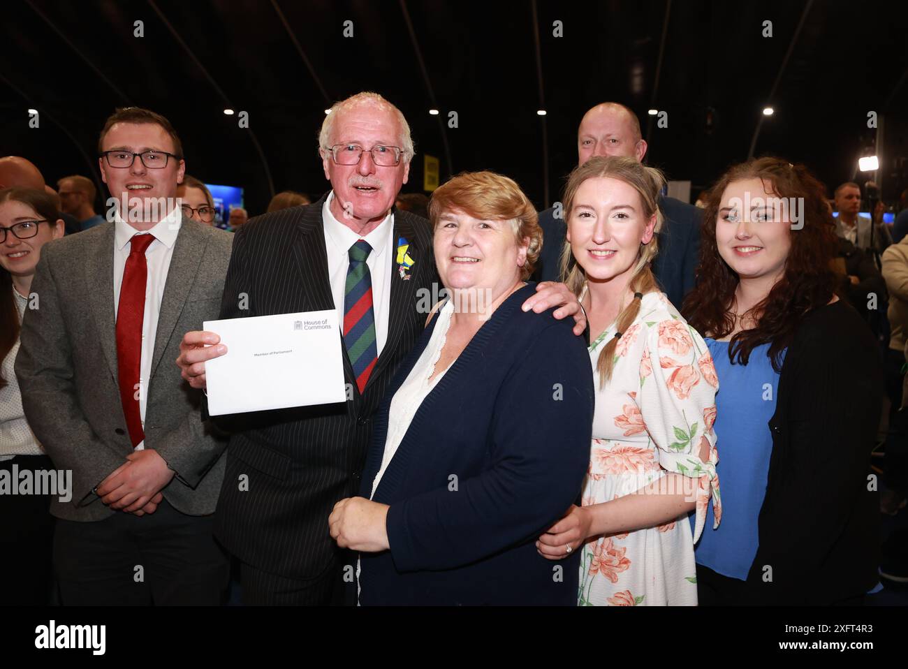DUP candidate Jim Shannon with his wife Sandra after retaining his seat ...