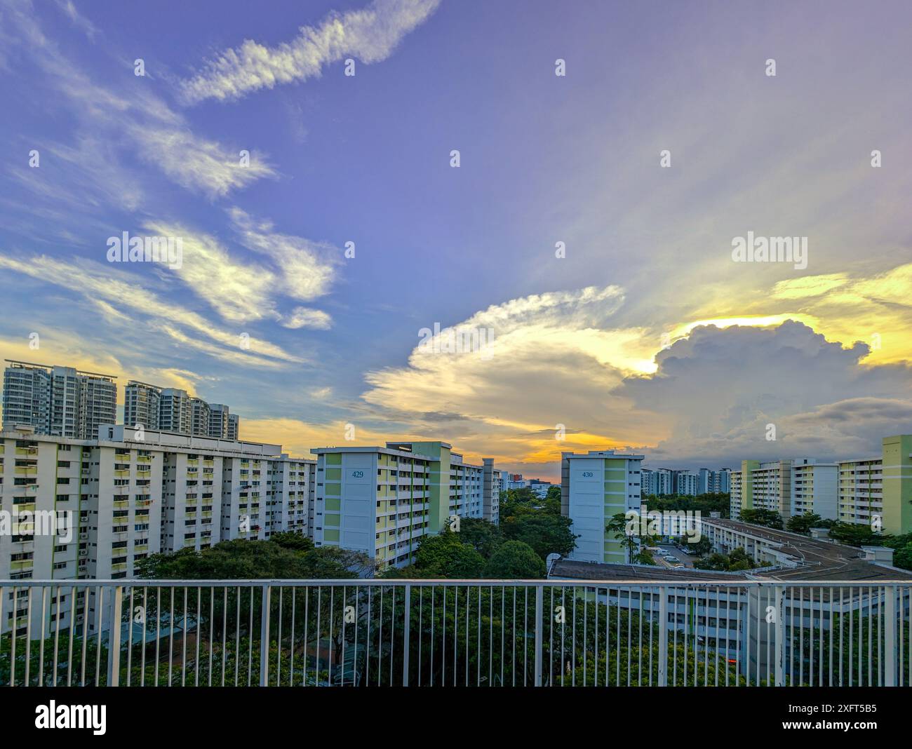 Aerial view of HDB in Clementi, a residential town located at the West ...