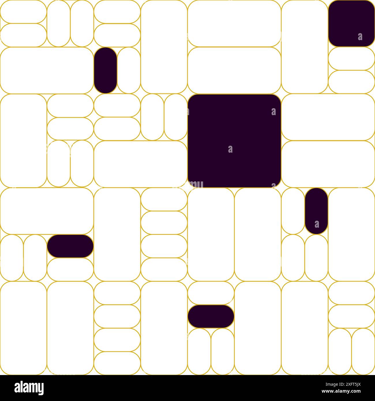 Rounded Rectangular Seamless Pattern Stock Vector Image & Art - Alamy