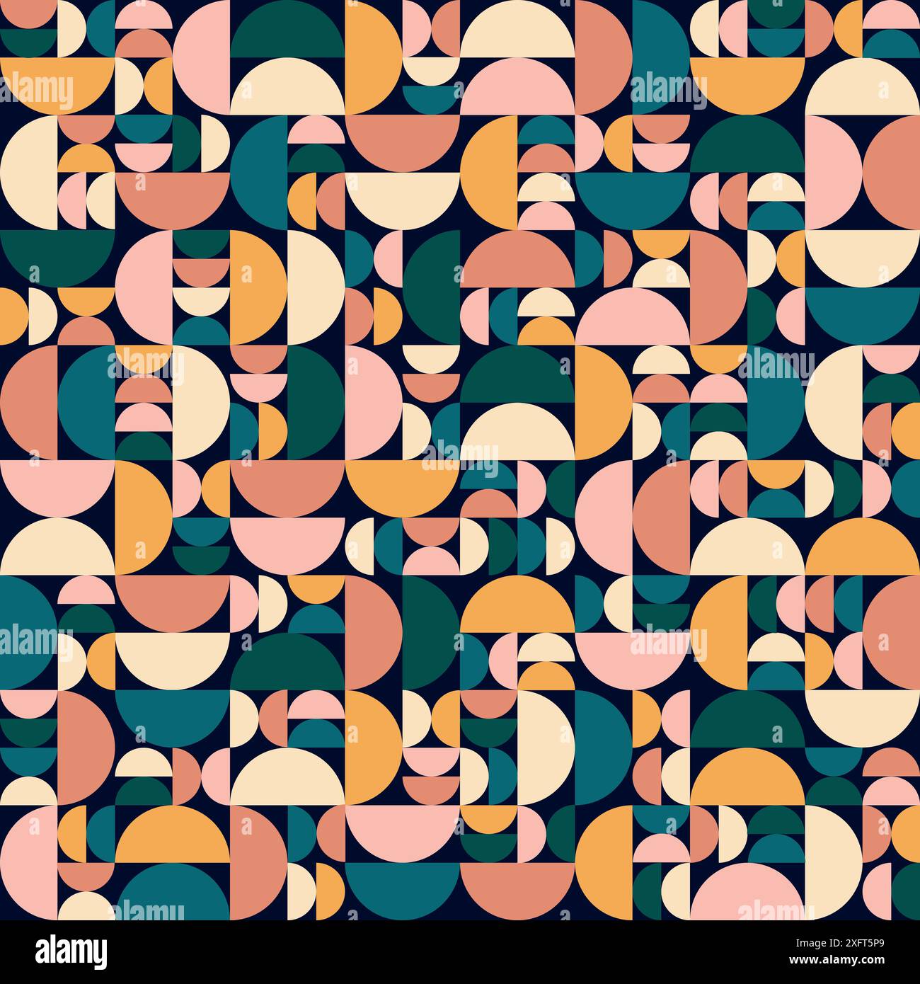 Trendy Half Circle Pattern Stock Vector Image & Art - Alamy