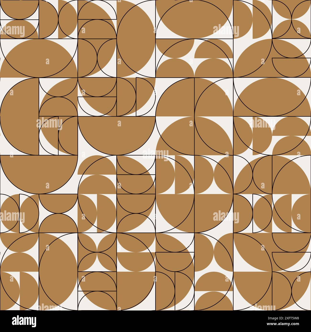 Beige Circle Geometrical Pattern Stock Vector Image & Art - Alamy