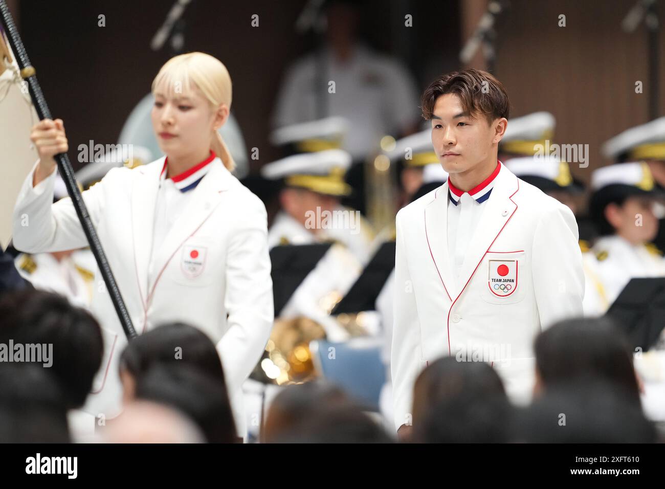 Tokyo, Japan. 5th July, 2024. (L-R) Misaki Emura, Shigeyuki Nakarai/Shigekix (JPN) Olympic ...