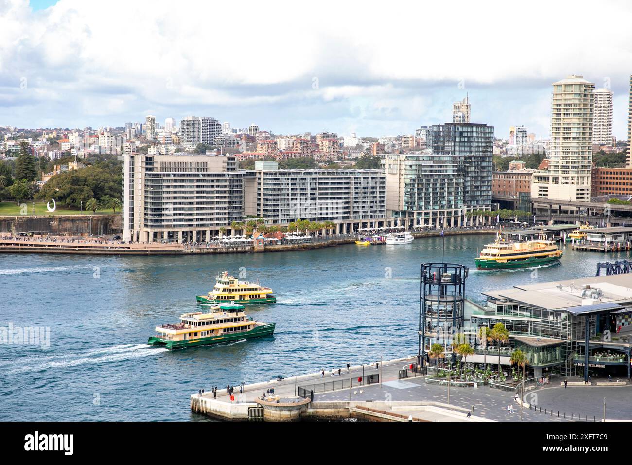 Sydney Circular Quay, ferries in Sydney Harbour and Overseas Passenger ...