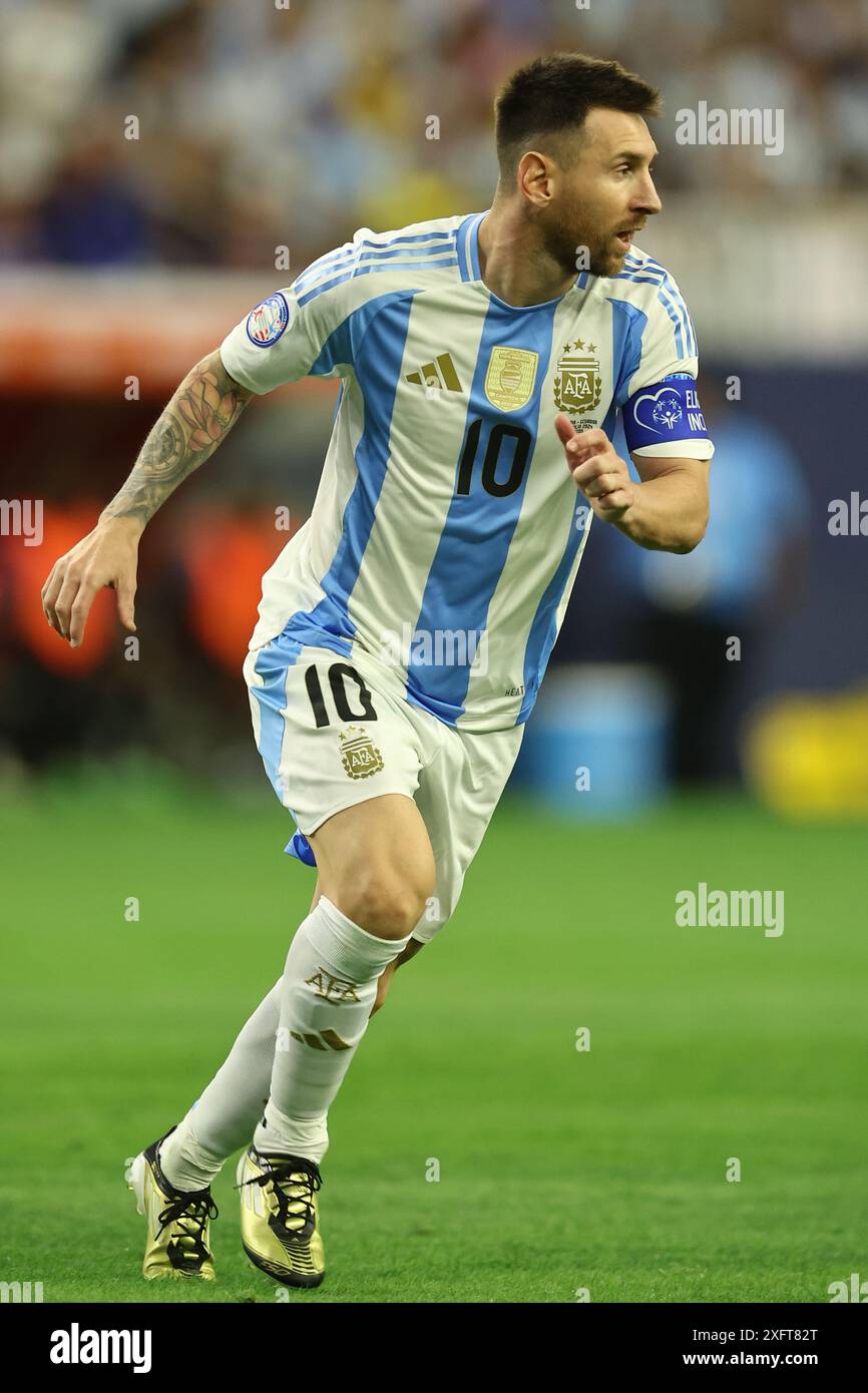 Argentina's forward Lionel Messi looks on during the Copa America USA ...