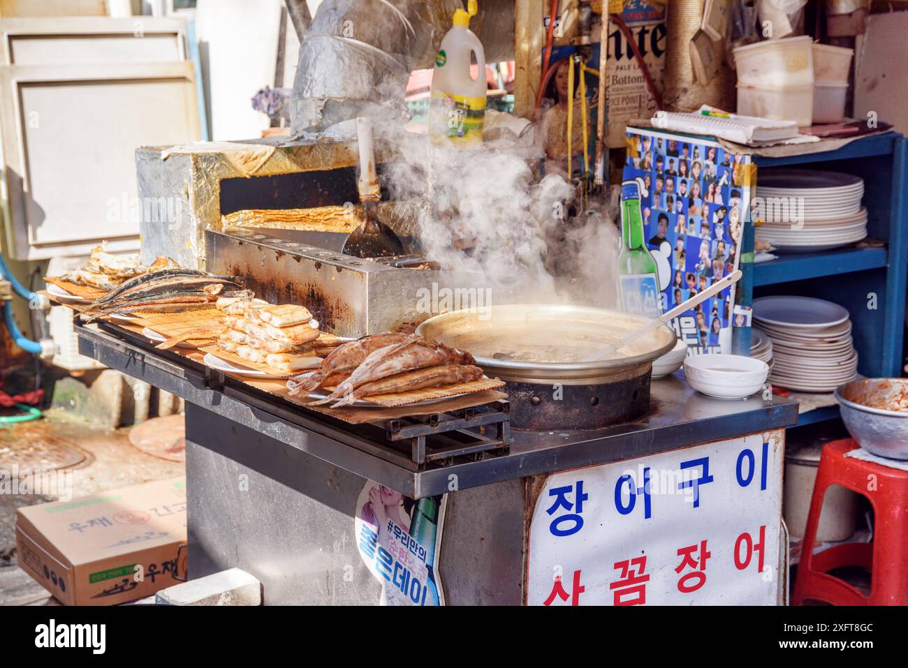 Busan, South Korea - October 7, 2017: Amazing view of pot of ...