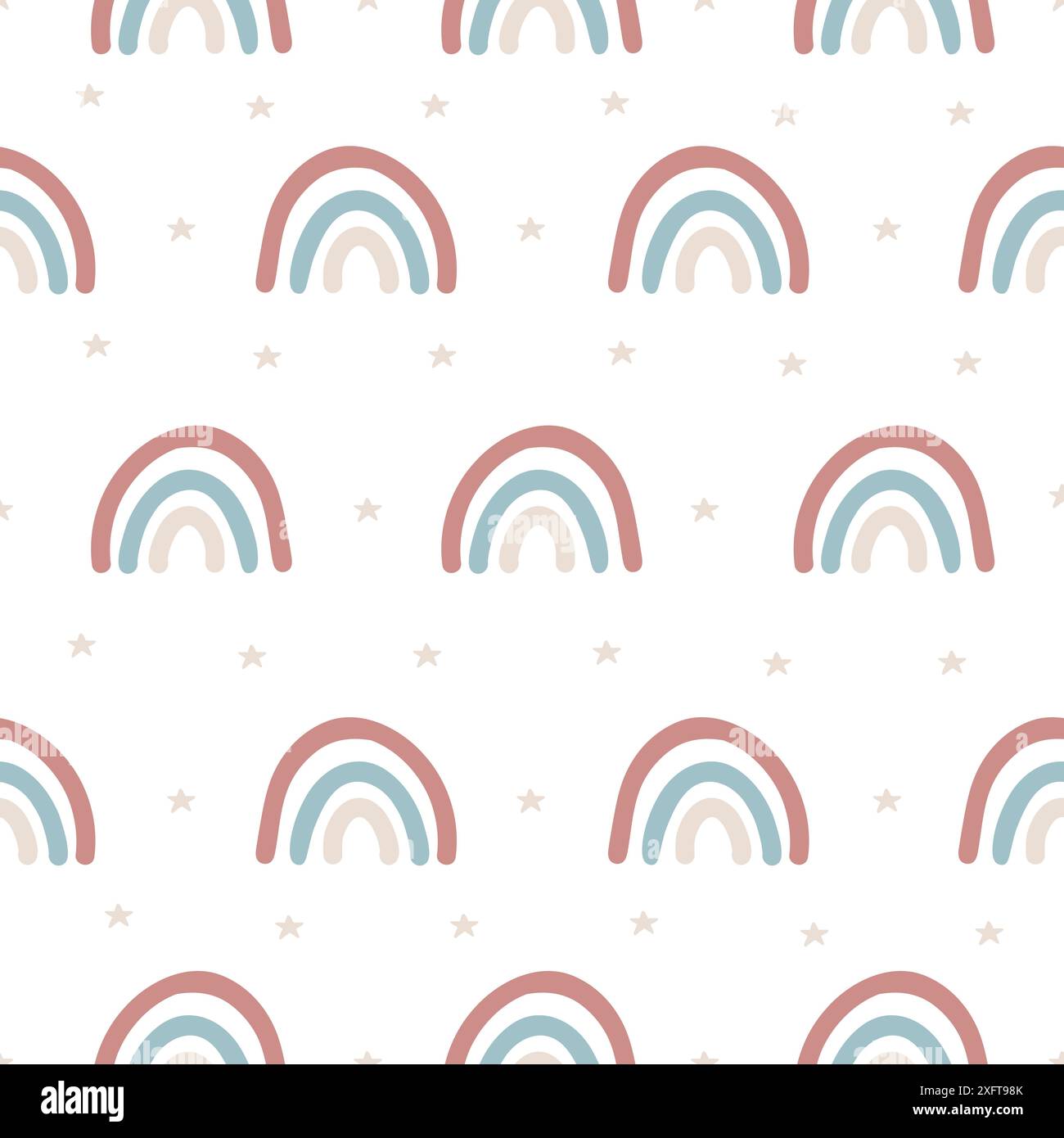 Bohemian Baby pattern with Rainbow. Gender Neutral Nursery Cute ...