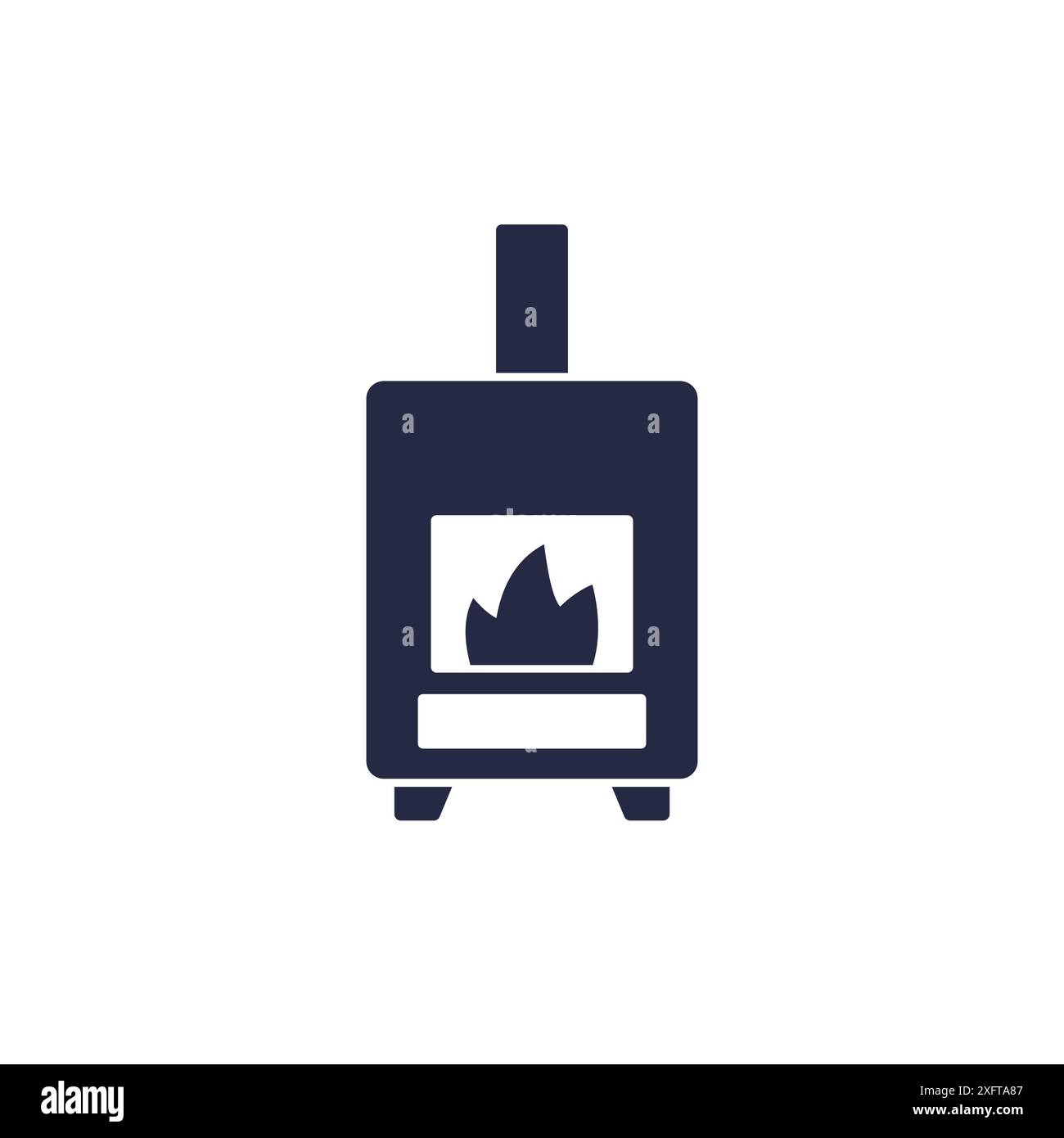 pellet stove icon on white Stock Vector Image & Art - Alamy