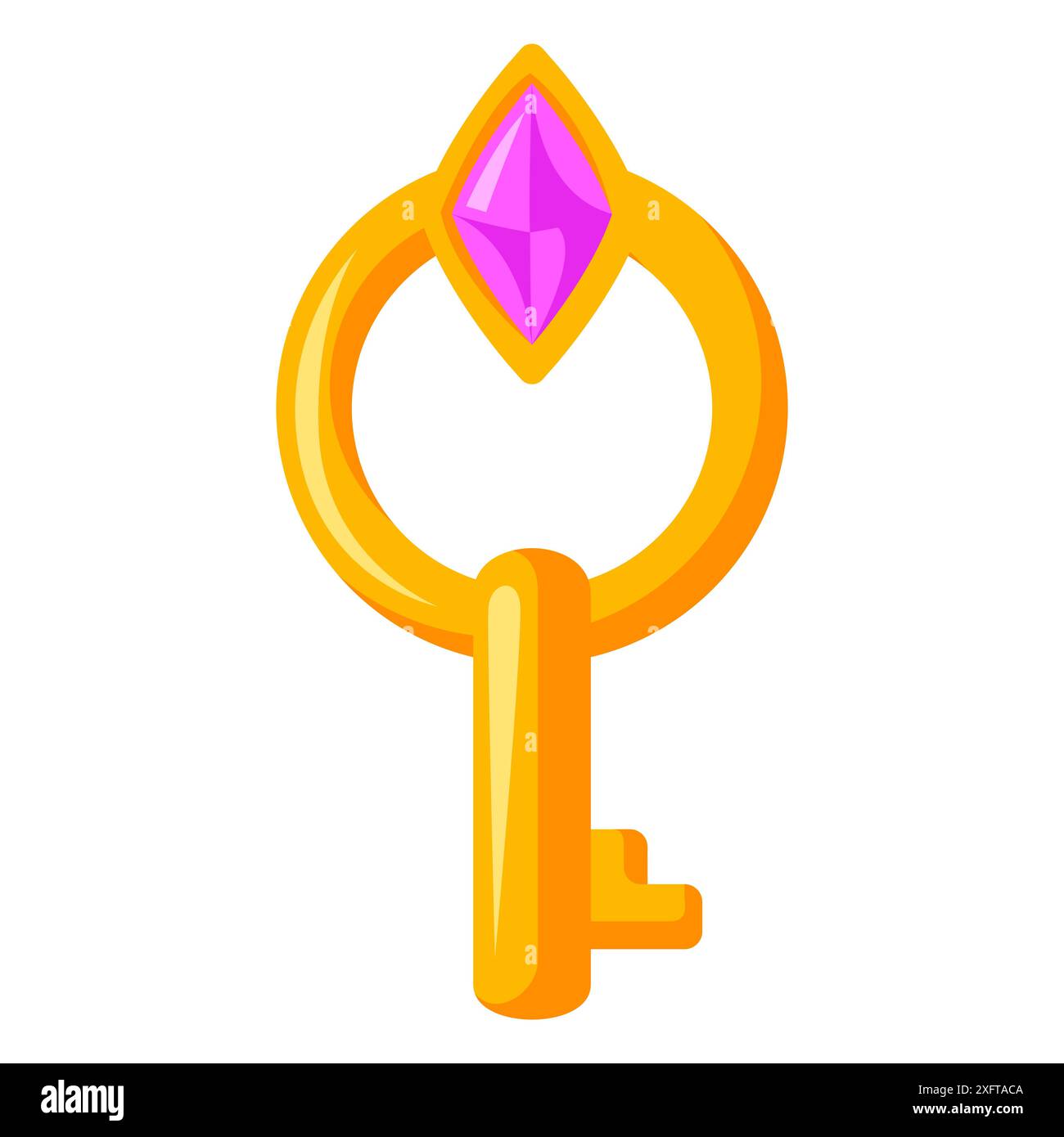 Magic key illustration. Witchcraft alchemy mystery element Stock Vector ...