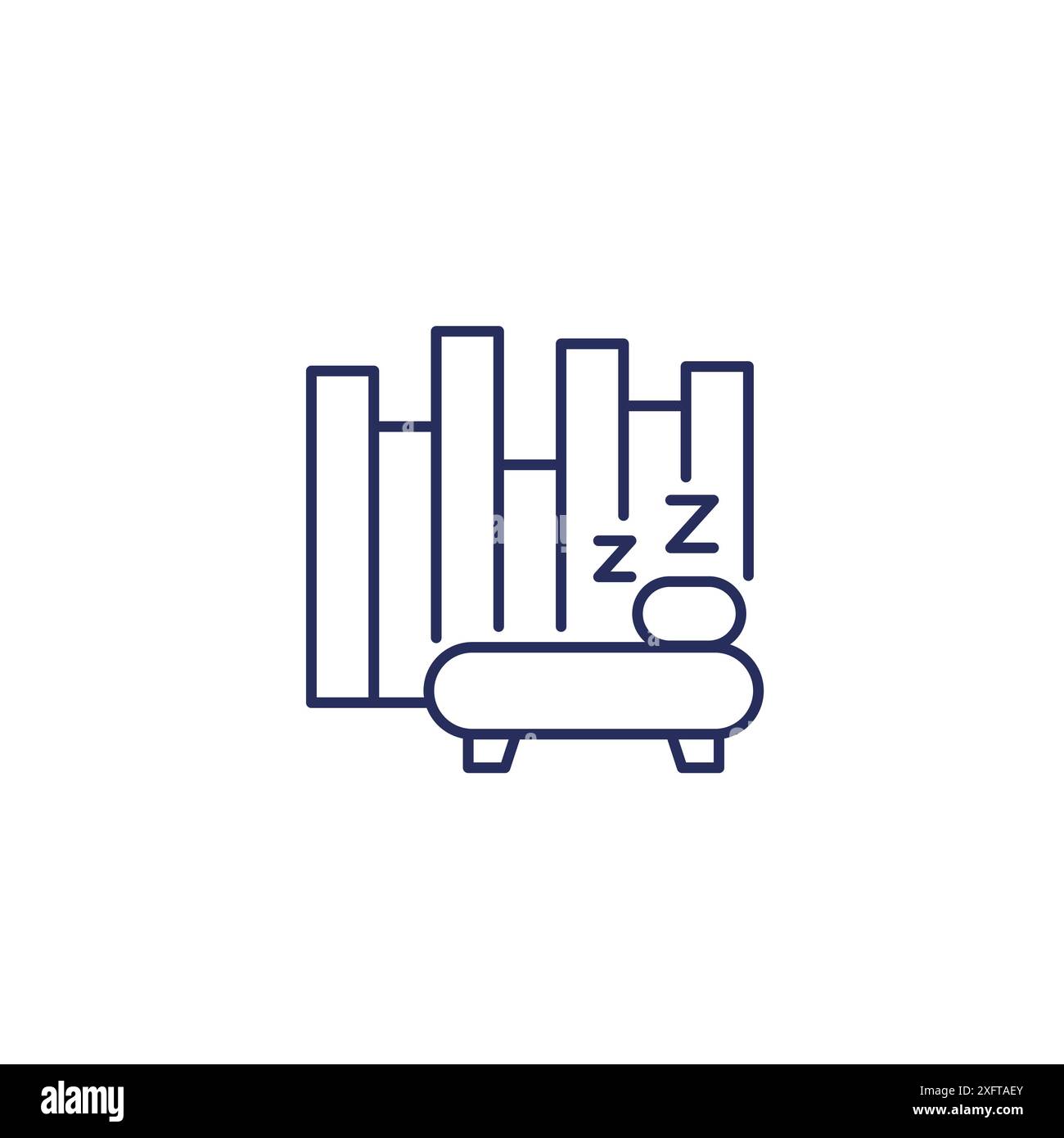 Sleep chart icon vector hi-res stock photography and images - Alamy