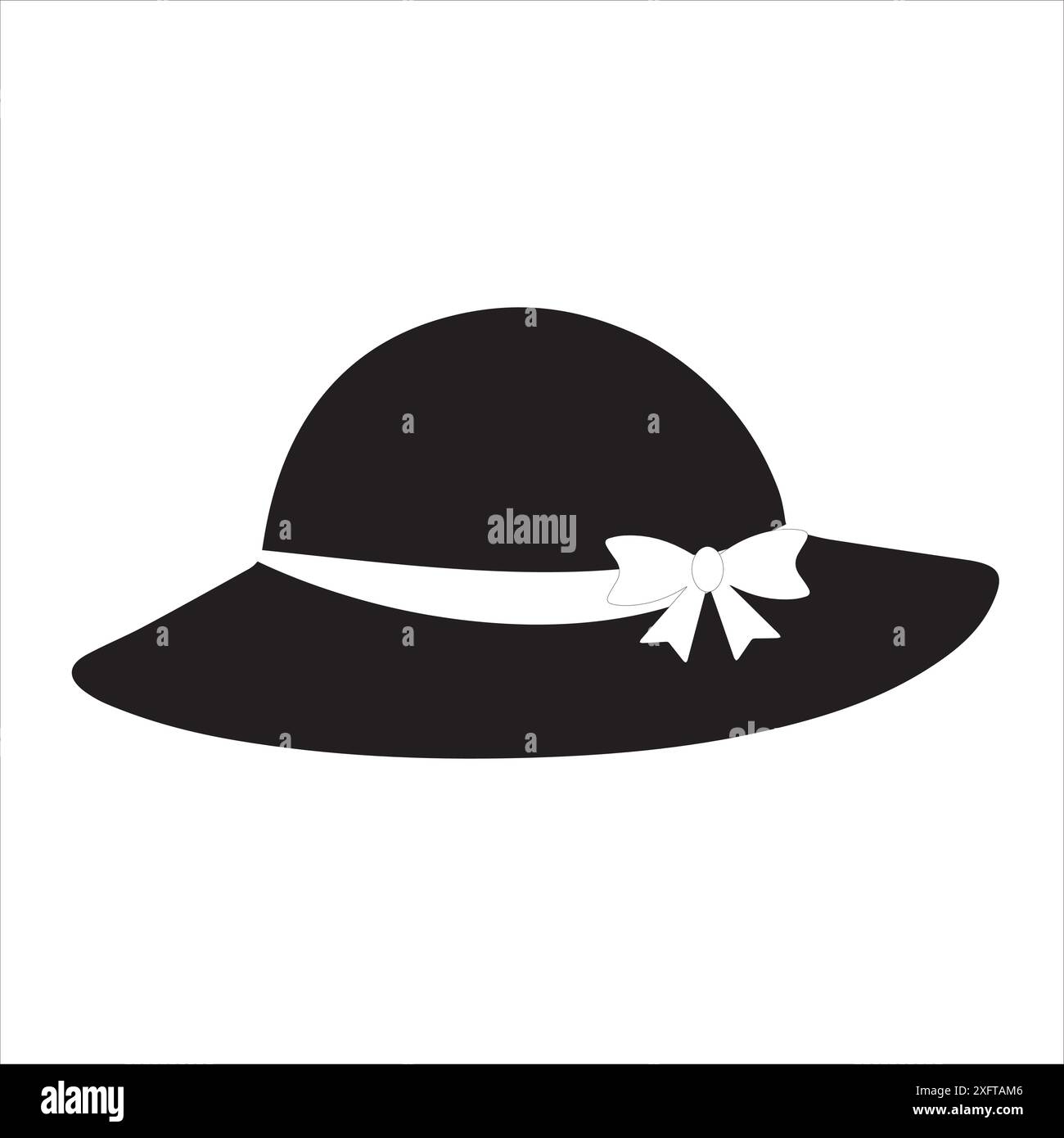 Cartoon hats. Female and male headwear, derby and cowboy, straw hat ...