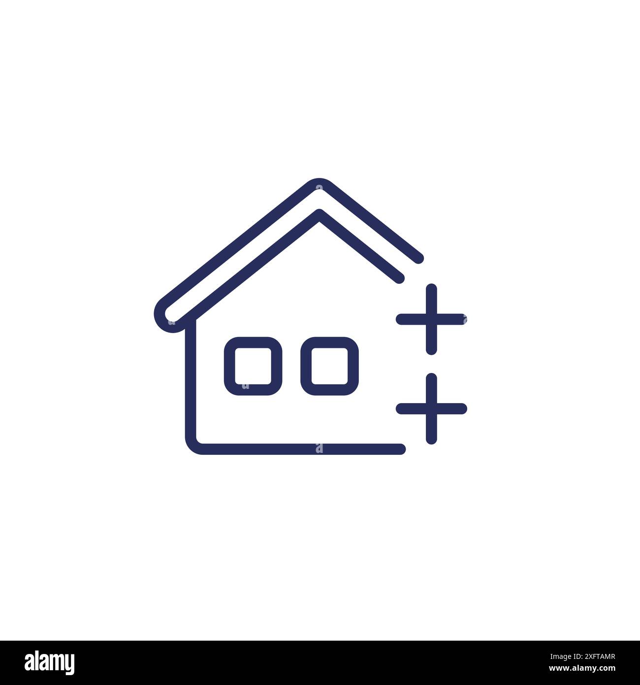 Extension to a building Cut Out Stock Images & Pictures - Alamy