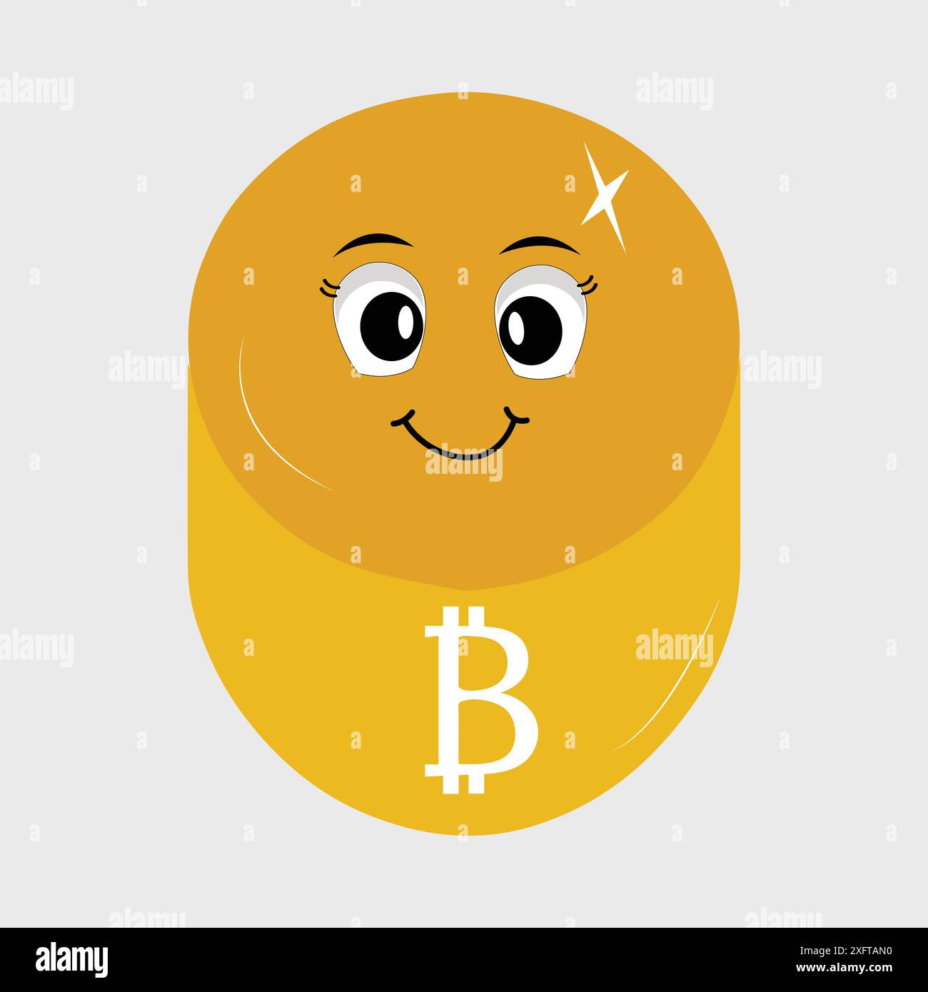 Bitcoin Crypto Currency Character Design Mascot, gestures of cute ...