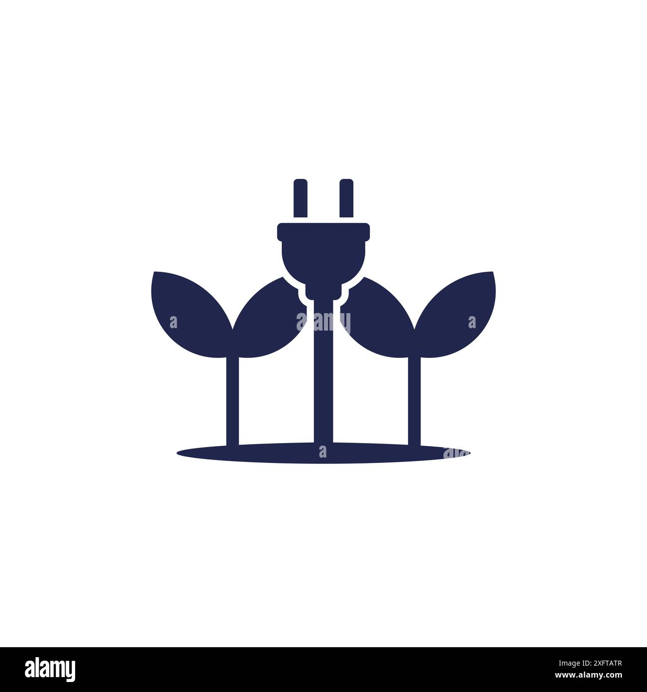 bioenergy icon, plants and electric plug Stock Vector Image & Art - Alamy