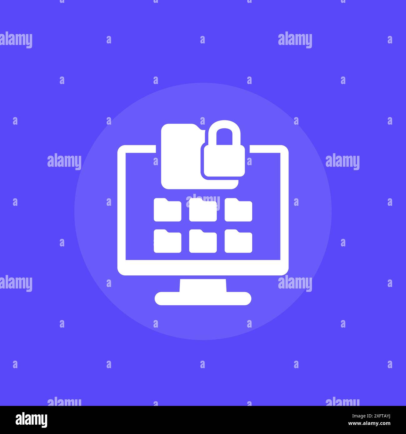 Locked folder vector hi-res stock photography and images - Alamy
