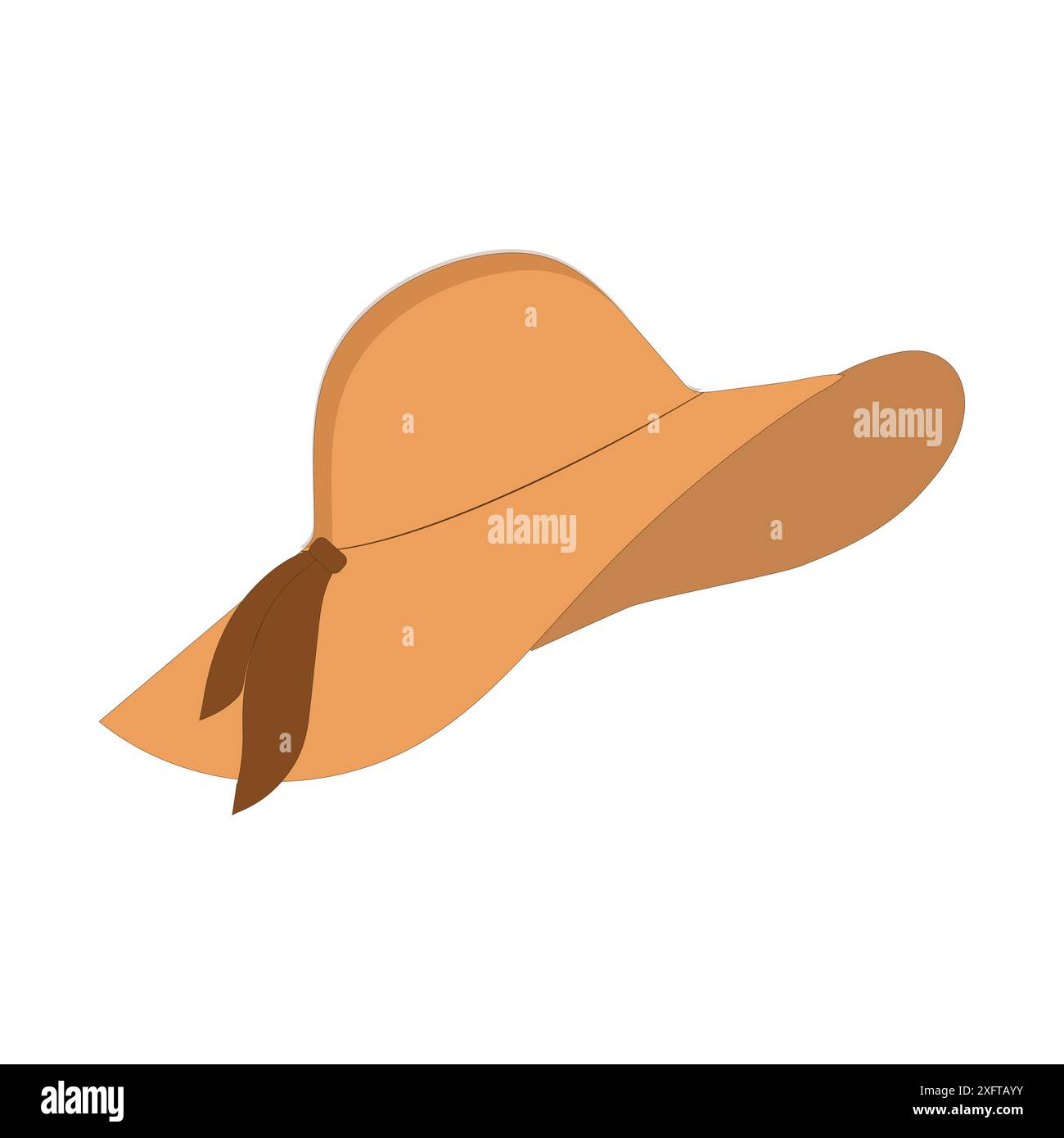 Cartoon hats. Female and male headwear, derby and cowboy, straw hat ...