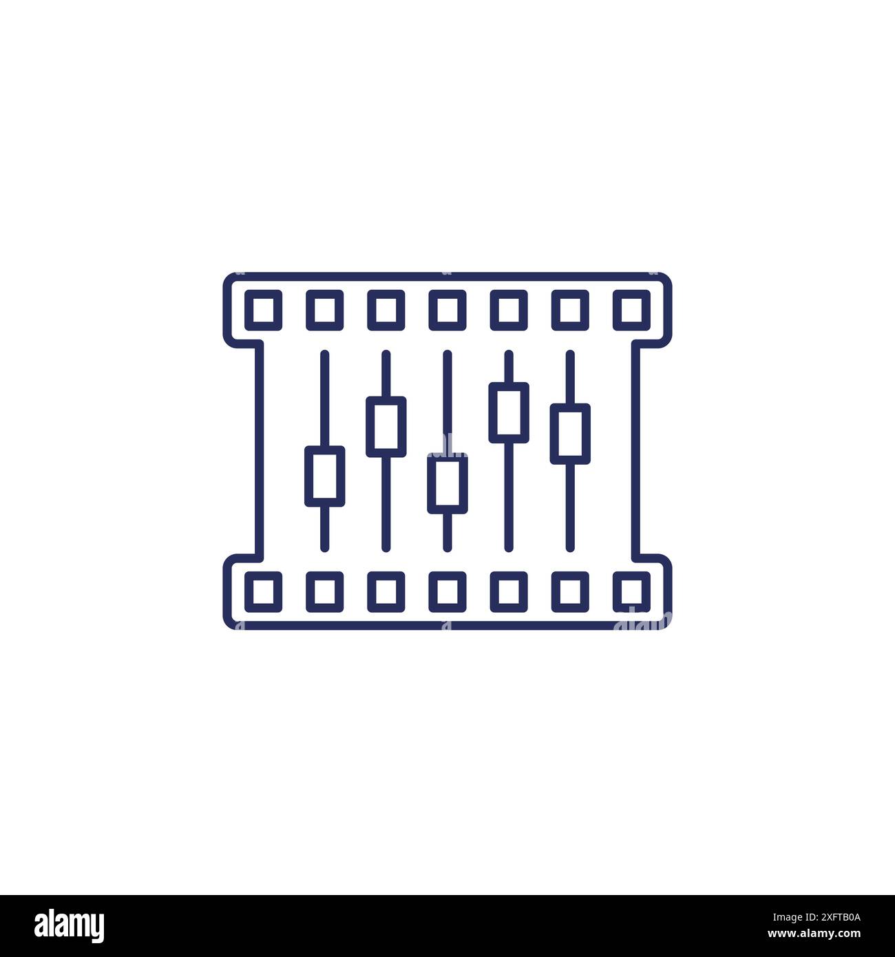 Film editor icon outline Stock Vector Images - Alamy