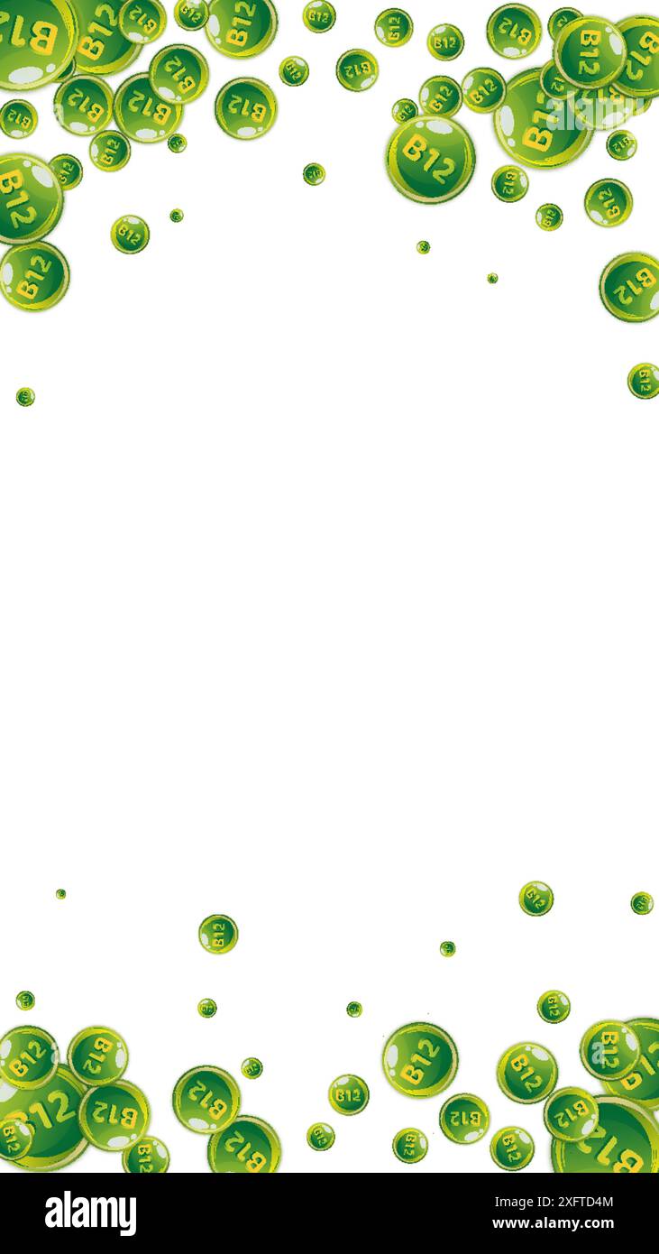 Vitamin B12 messy round pills. Beauty treatment and nutrition skin care ...