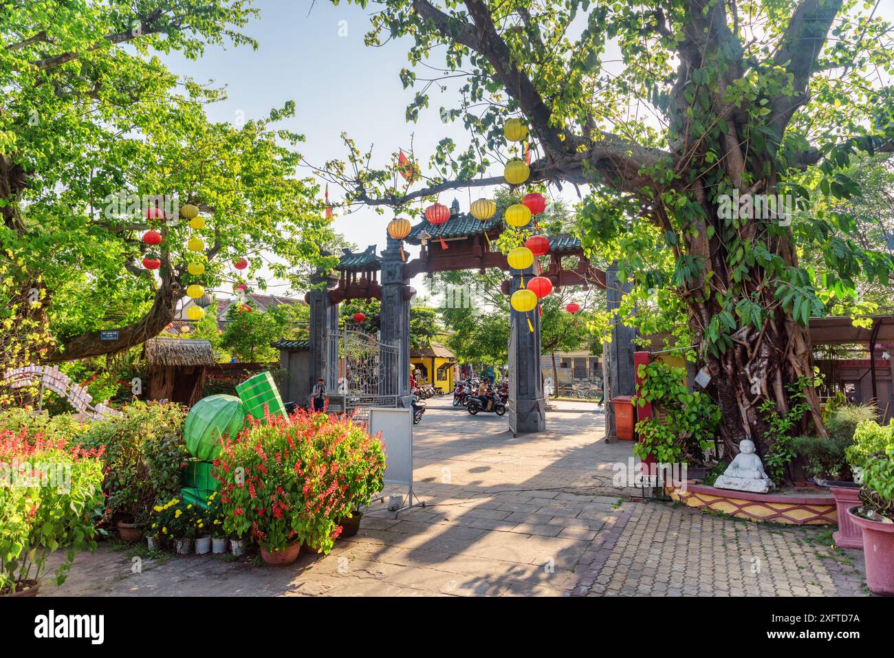 Hoi An (Hoian), Vietnam - April 11, 2018: Beautiful green trees ...